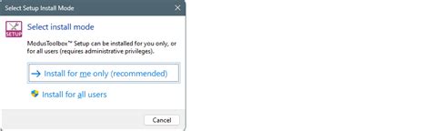 Installing With Setup Program Modustoolbox™ Documentation
