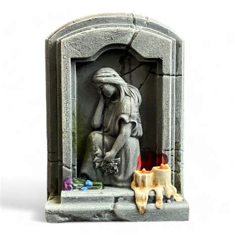 3d Printable The Sorrow Gravestone By Tiny Furniture