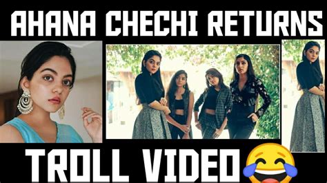 തിരിച്ചുവരവ് അതിഗംഭീരമാക്കി അഹാന ചേച്ചി 😂 Ahaana Krishna Troll