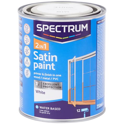 Spectrum 2 In 1 Satijnglans Verf Wit Wit 750 Ml Action Nl