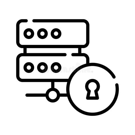 Database Protection And Security Vector Icons Set Cyber Computer Network Business Data