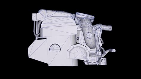 Honda K20c Vtec Turbo Engine 3d Model By Impulse99