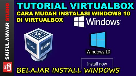 Cara Mudah Install Windows Di Virtualbox YouTube