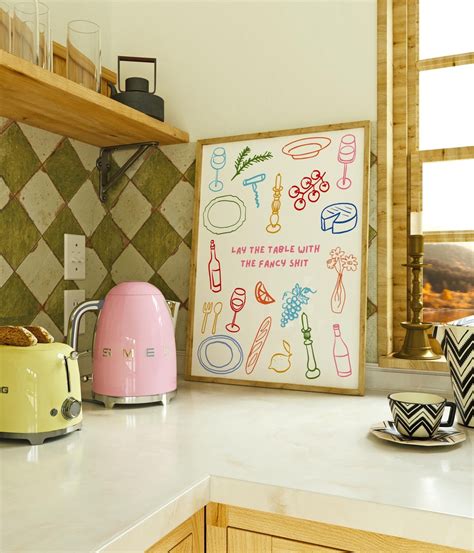 Tolerate It Print Lay The Table With The Fancy Sht Tolerate It Poster Italian Summer Print