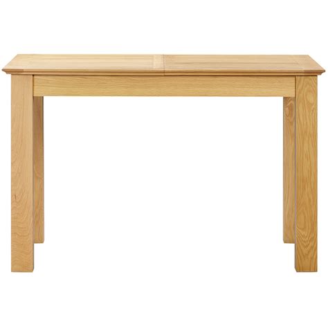 Emperor Oak Extendable Dining Table 1200 1550 Self Assembly Oak World