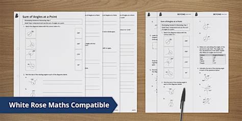 Sum Of Angles At A Point Teacher Made Twinkl