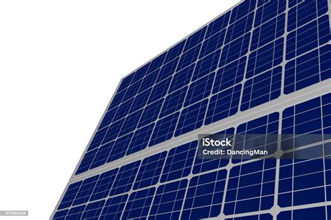 흰색 배경산업 그림 3 차원 일러스트 레이 션에 고립 된 태양 전지 패널 0명에 대한 스톡 사진 및 기타 이미지 0명 공란 깨끗한 Istock