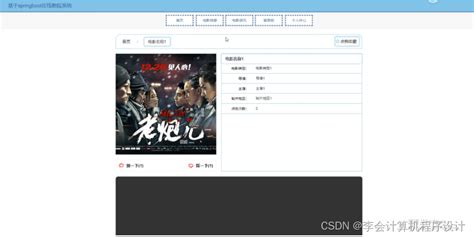 附源码 计算机毕业设计基于springboot在线影院系统毕业设计在线电影国内外现状 Csdn博客