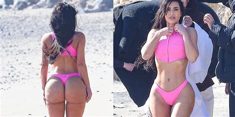 Kim Kardashian Stuns In Unedited Thong Bikini Photos