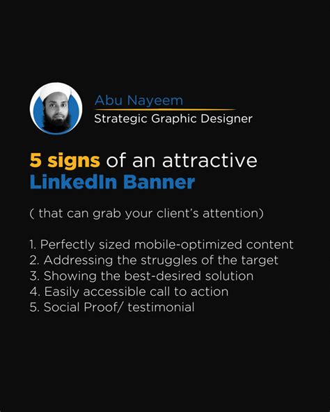 How To Design An Attractive Linkedin Banner Abu Nayeem Posted On The Topic Linkedin