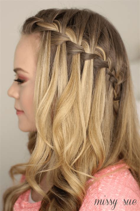 How To Make Waterfall Braid Hairstyle