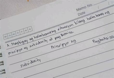 Memo No Date A Magbigay Ng Halimbawa Dars StudyX
