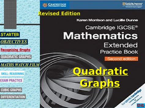 Comprehensive Revision Gcse On Quadratic Graphs Teaching Resources