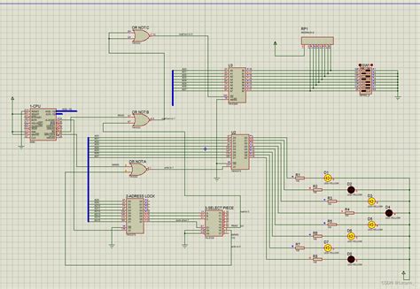 微机原理proteus实验——io 口读写实验proteus中io接口在哪儿 Csdn博客