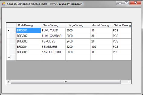VB NET Cara Koneksi Database Access Mdb Belajar Bersama Ku