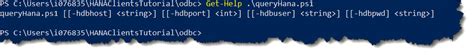 Connect To Sap Hana From Windows Powershell Using Sap Community