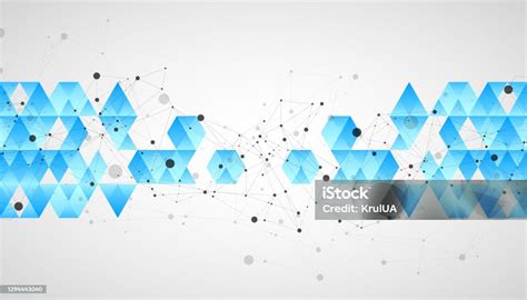 과학 기술 프리젠 테이션을위한 템플릿 플렉서스 스타일 배경 브로셔 디자인 템플릿입니다 벡터 그림입니다 0명에 대한 스톡 벡터 아트 및 기타 이미지 Istock