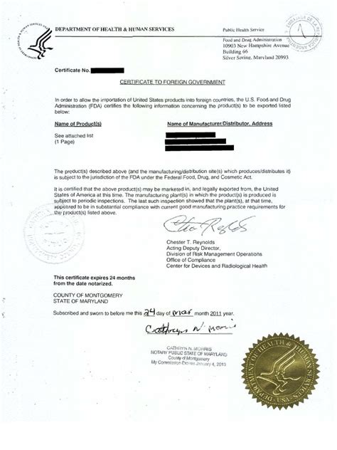 Fda Cfg Example 1 Pdf