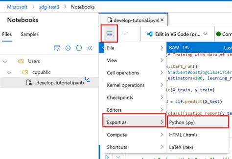 教程：云工作站上的模型开发 Azure Machine Learning Microsoft Learn