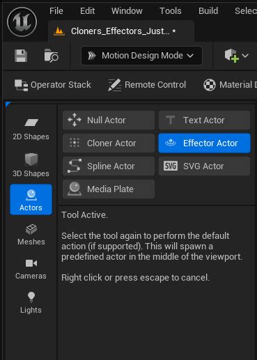 Motion Design Cloners And Effectors In Unreal Engine Unreal Engine 55 Documentation Epic