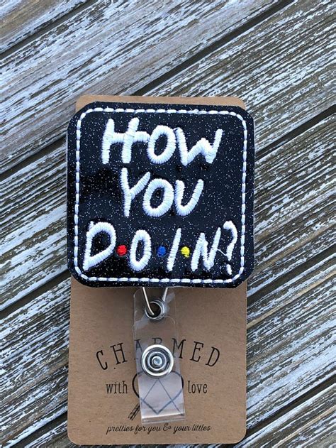 Fun Badge Reelsbadge Holdersid Holderslanyardshow You Etsy Personalised Badges Badge