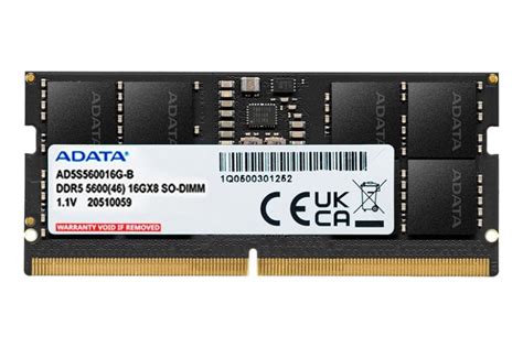 Adata Ad5s560016g S So Dimm Ddr5 5600mhz 16gb Cl46 Comparador De Precios