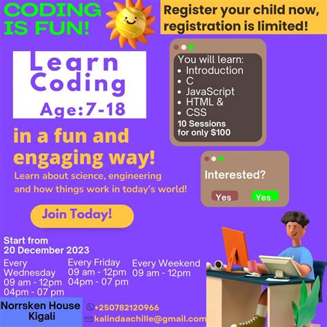 Join Codingisfuns Program For Coding Skills Achille Kalinda Posted On The Topic Linkedin