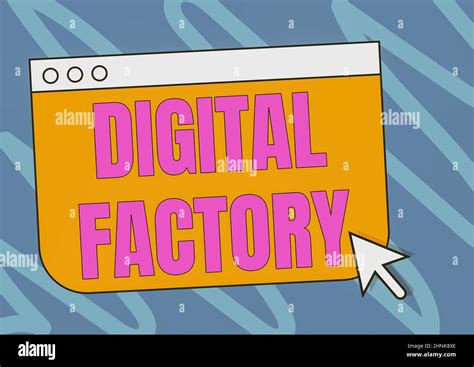 Handwriting Text Digital Factory Business Concept Uses Digital Technology To Operate The