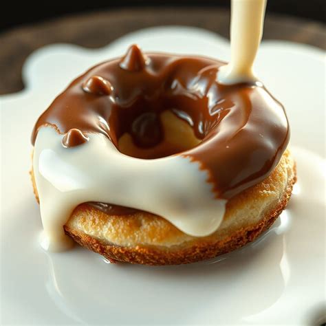 Cream Filled Chocolate Coated Donut