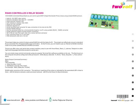 Channel Rs Driven Relay Board Electronics Lab Com