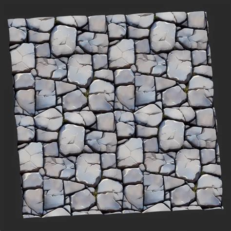 Handpainted Rock Floor Seamless Texture Handpainted Rock Floor Seamless Texture