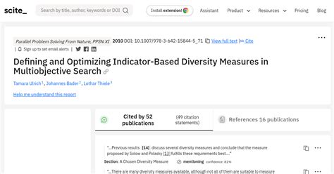 defining and optimizing indicator based diversity measures in