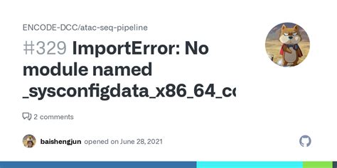 Importerror No Module Named Sysconfigdata X Conda Linux Gnu Issue Encode Dcc