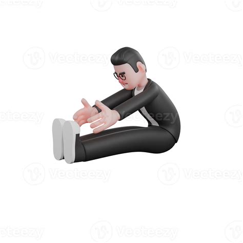 3d Editor Male In Professional Setting A Male Editor Is Sitting With His Legs Straight Forward