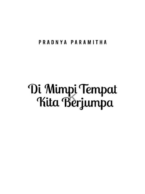 di mimpi tempat kita berjumpa by pradnya paramitha pdf