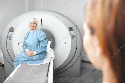 Woman Having CT Scan Stock Image F Science Photo Library