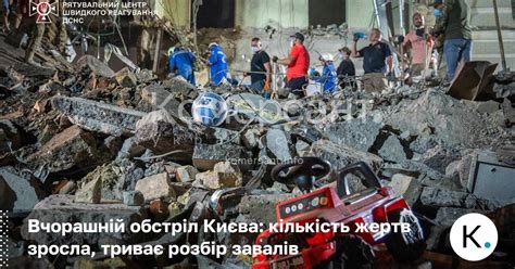 Вчорашній обстріл Києва кількість жертв зросла триває розбір завалів Комерсант Український