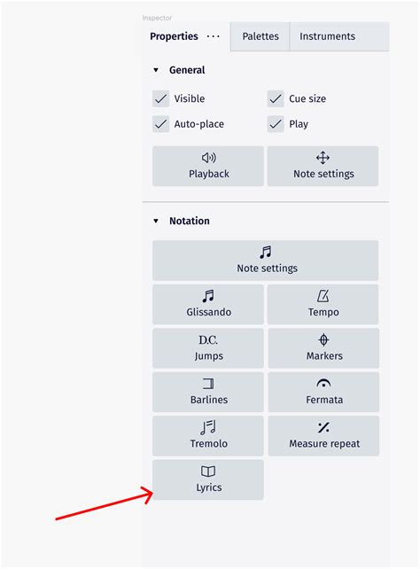 Mu4 Task Implement Lyrics Panel In Properties With Missing Ms36 Functionality And New