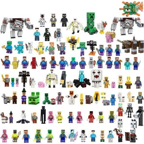 Hot Game Minecrafts Building Blocks My World Pixel Wars Building Diamond Sword Creeper Figures