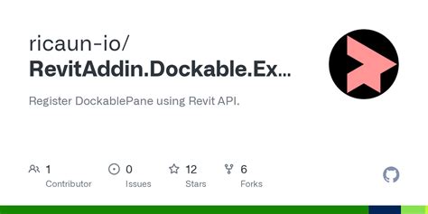 Github Ricaun Iorevitaddindockableexample Register Dockablepane