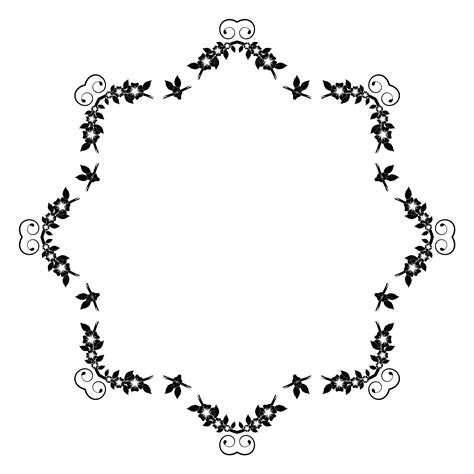 Flower Border Svg Rawsvg