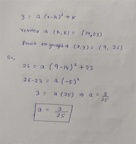 Solved Vertex X Y Find A A X H K Vertex X Y Course Hero