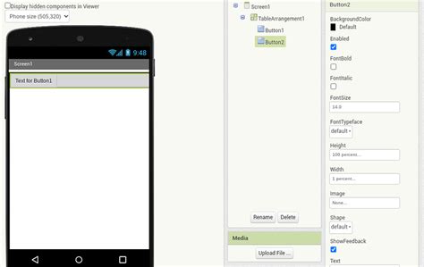 Table Arrangement And Button Bugs And Other Issues Mit App Inventor
