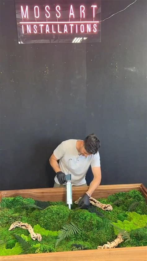 Панно для вертикального озеленения с вставками из зеркал в 2024 г