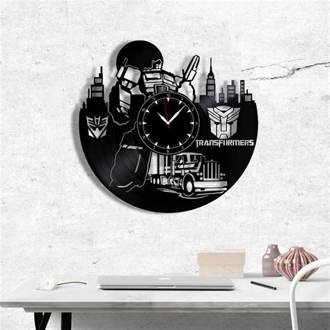 Transformers Vinyl Clock Transformers Wall Clock Best T For Fans Transformers Original