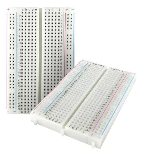 Protoboard Breadboard 400 Pontos Furos Pinos Arduino Mercadolivre