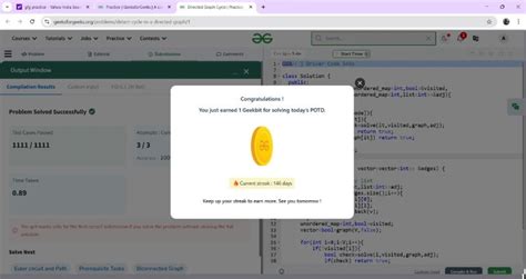 solved 160days code challenge directed cycle graph using dfs ajeet