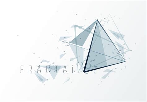 Premium Vector Mesh Object Fractal Design With Connected Lines Vector