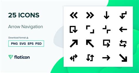 Arrow Navigation Icon Pack Black Fill 25 Svg Icons