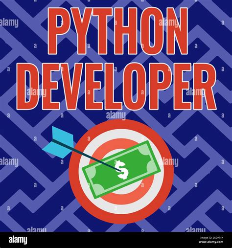 Conceptual Display Python Developer Business Idea Responsible For